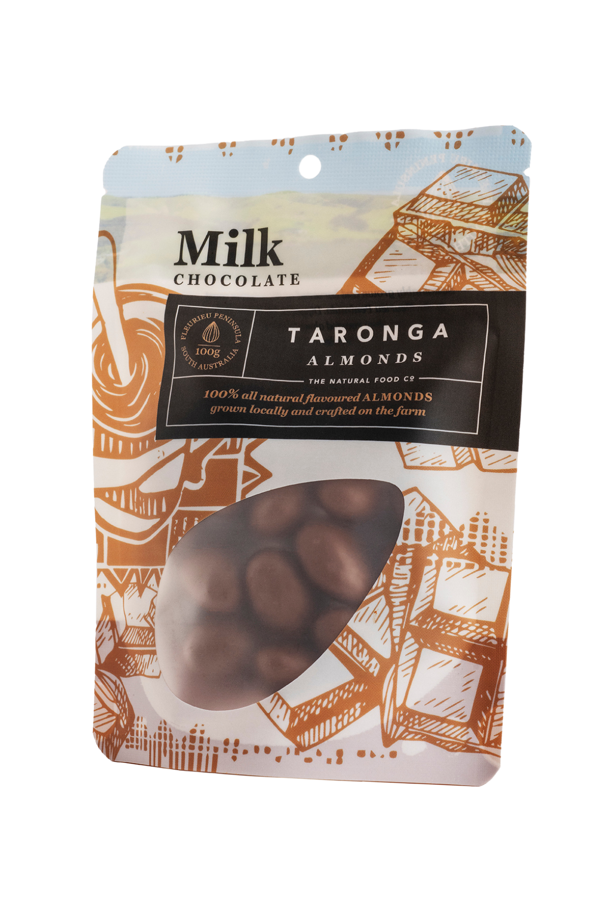 Milk Chocolate Almonds– Taronga Almonds - The Natural Food Co