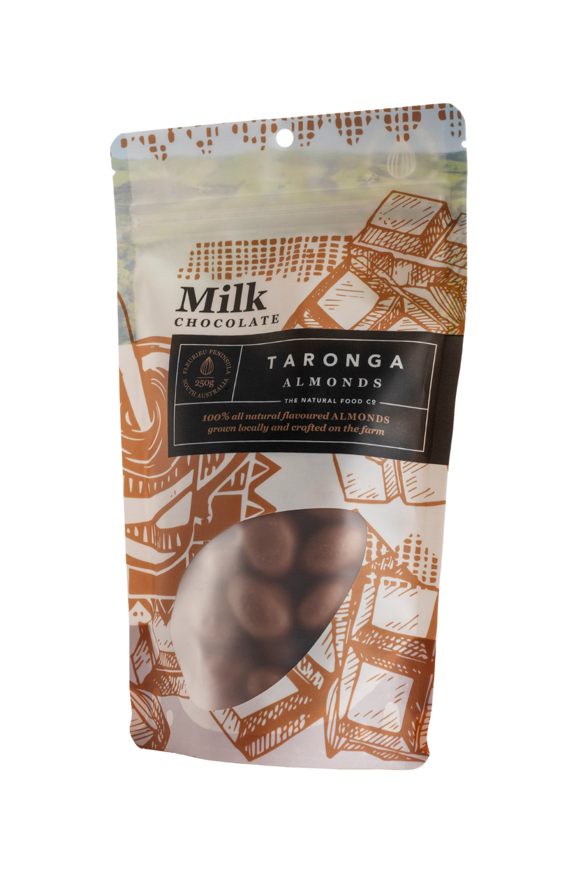 Milk Chocolate Almonds– Taronga Almonds - The Natural Food Co