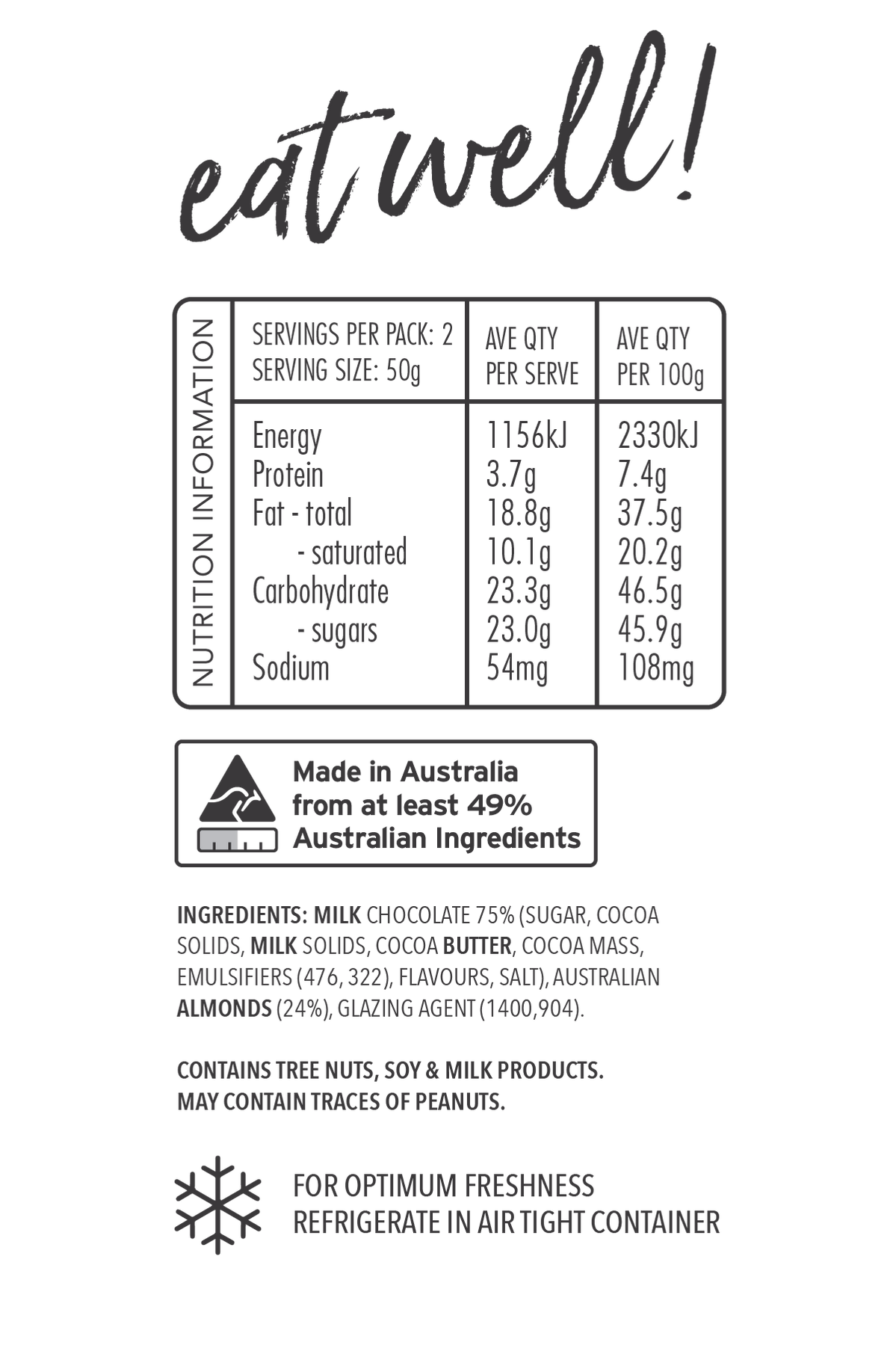 Milk Chocolate Almonds– Taronga Almonds - The Natural Food Co