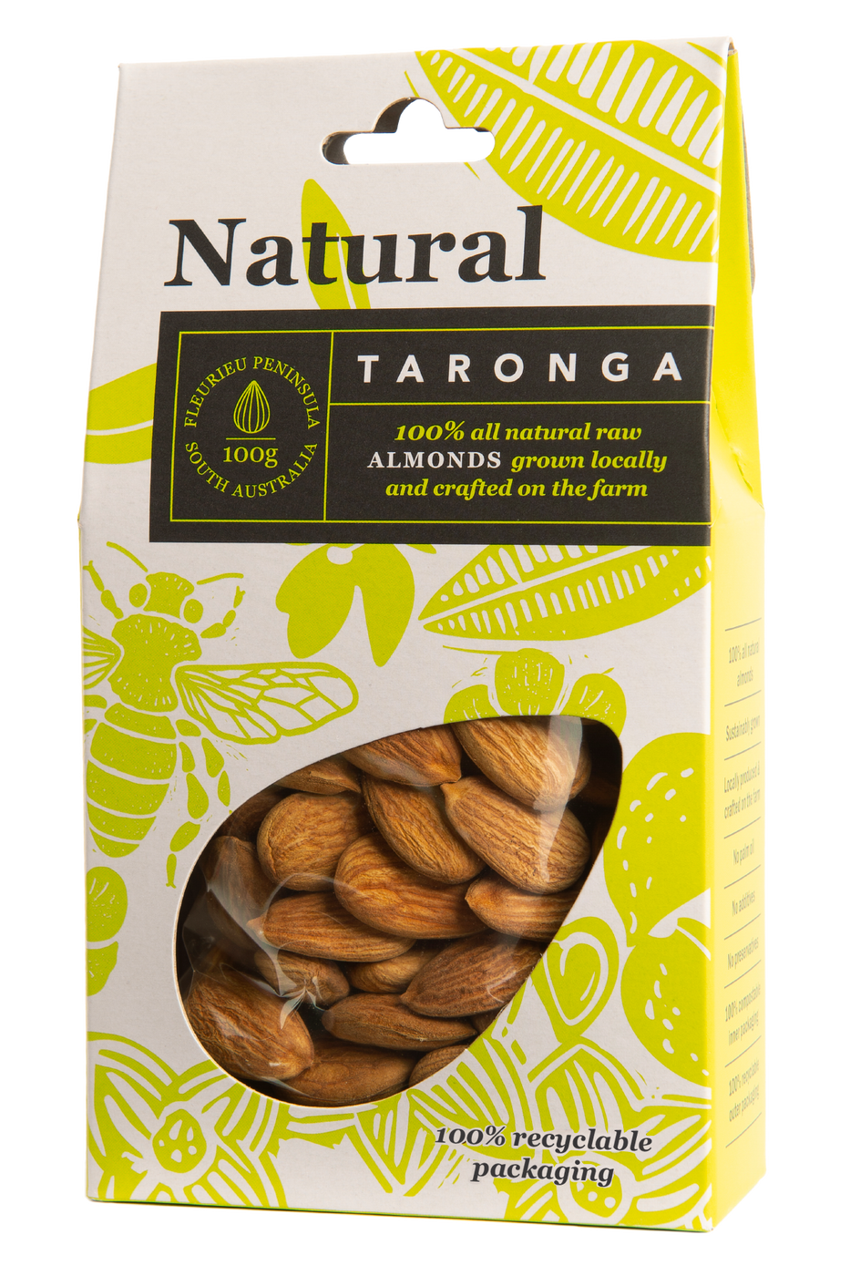 Natural Almonds 100g– Taronga Almonds - The Natural Food Co